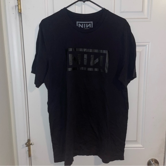 Shirts | Nine Inch Nails Nin Tshirt Mens Xl Black On Black Metallic ...